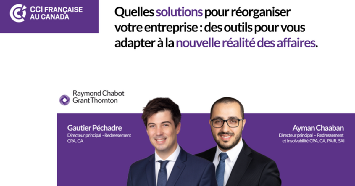 Retour sur : Quelles solutions pour réorganiser votre entreprise : des ...
