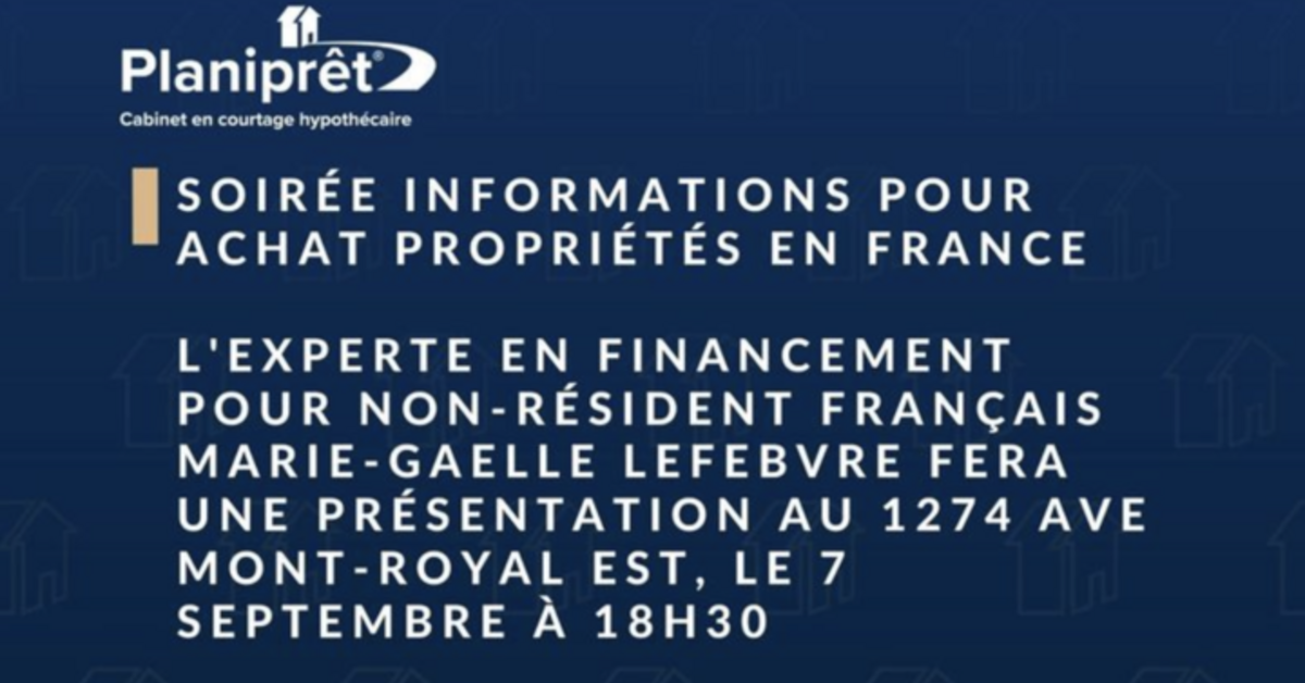 Planiprêt - Conférence gratuite | CCI Française au Canada